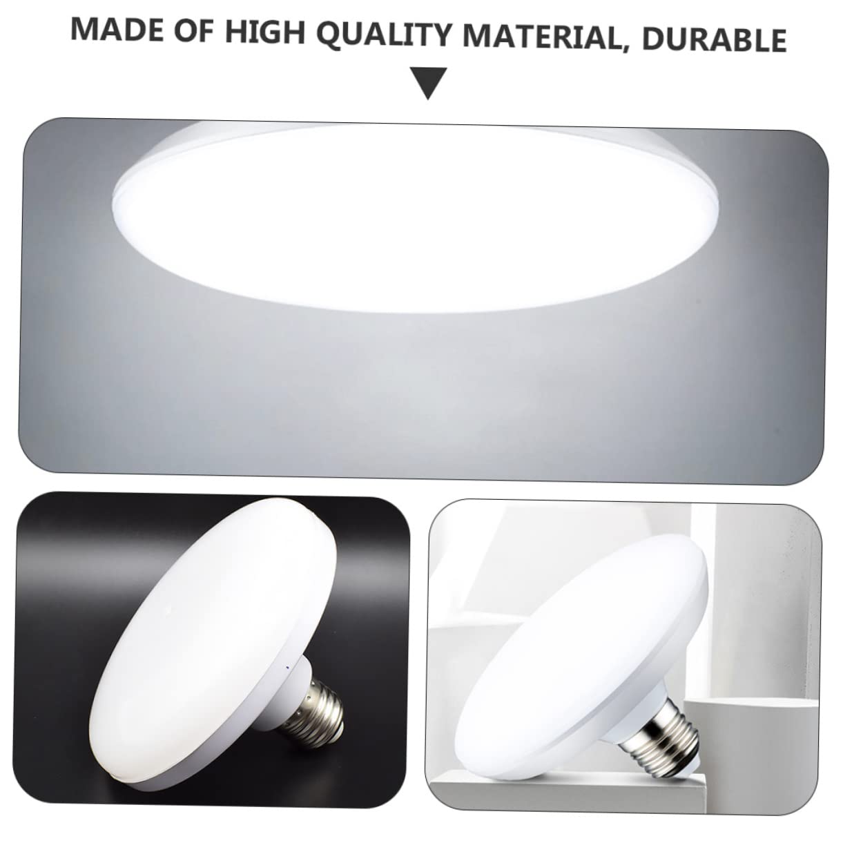 Housoutil 1pc LED Flying Saucer Light Kitchen Light Fixture White Ceiling Lamp Flat Lighting Fixture Ceiling Light Fixtures Round Chandelier White Flush Mount Ceiling Light Rond Light Round