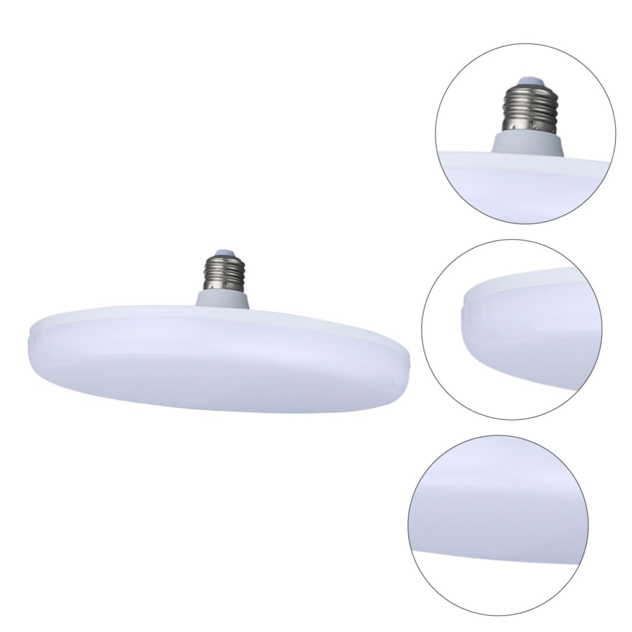 Housoutil 1pc LED Flying Saucer Light Kitchen Light Fixture White Ceiling Lamp Flat Lighting Fixture Ceiling Light Fixtures Round Chandelier White Flush Mount Ceiling Light Rond Light Round