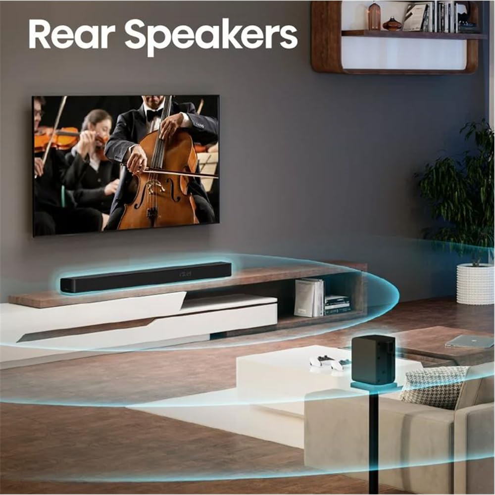 Hisense 5.1 Channel Soundbar with Wireless Subwoofer AX5100G - Black (Renewed)