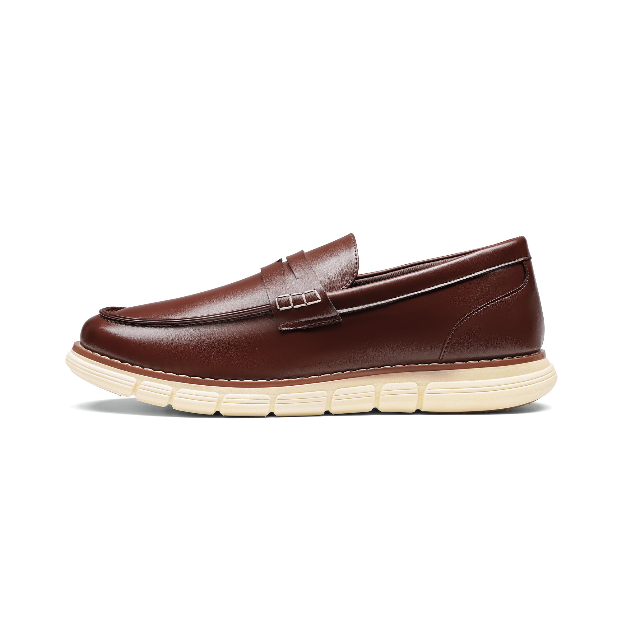 Bruno Marc Men's Casual Dress Shoes Slip-on Lightweight Penny Loafers,Size 10.5,Dark Brown,SBLS2349M