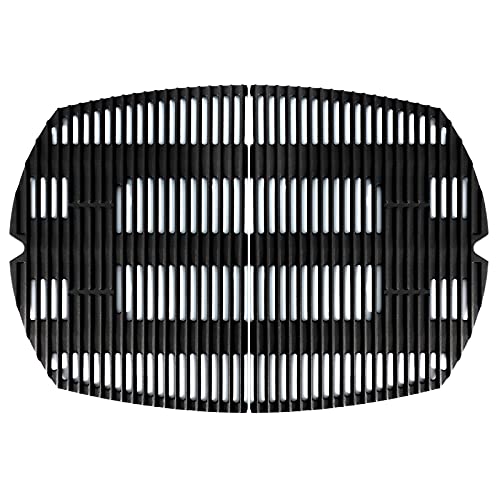 7645 Grate Replacement Parts for Weber Q200 Q220 Q2000 Q2400 Series Grill 396000 396002 53060001 54060001 566002 Accessories 2PCS 65811 Cast Iron Cooking Grid