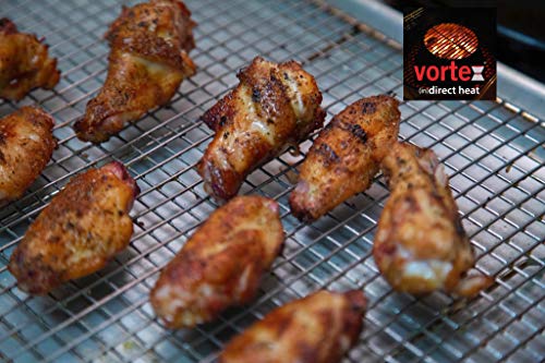 Mini BBQ Vortex™ (in) Direct Cooking Charcoal Grill Accessory Cone for BGE Kamado Jumbo Smokey Joe - Original - USA Made -Genuine Mini Size