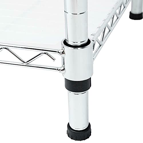 Custom Closet Organizer Shelves System Kit Expandable Clothes Storage Metal Rack,Classics Closet Garment Organizer with Metal Hanging Rod Wardrobe Storage System w/Steel Shelves