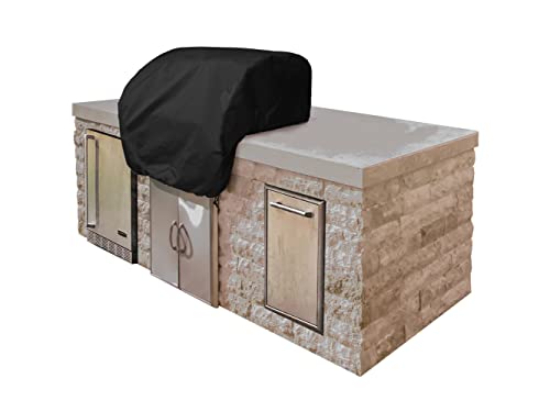 Covermates Built–in Grill Cover – Water Resistant, Cinching Drawcord, Grill and Heating-Black