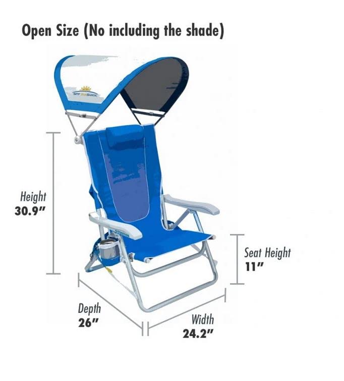 GCI Outdoor Waterside SunShade Backpack Beach Chair