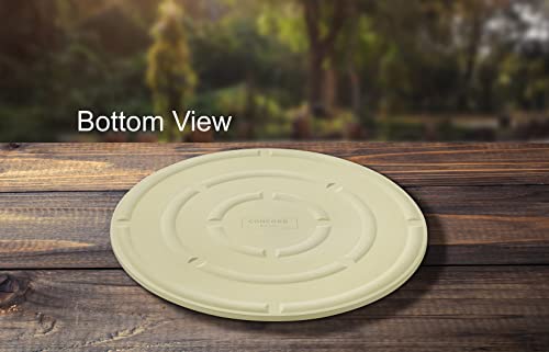 Concord Pizza Stone (2 Pack) with Cordierite Heatwell Technology. Pizza and Bread Baking, Grilling Stone. Durable and Safe (15" Round)