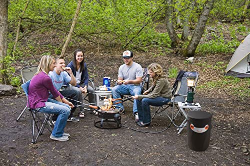 TEREFIX Propane Tank Cover with Stable Tabletop Feature, Fits 15lb / 4 Gallon Tank Cylinder, RV/Camper Propane Tank Cover with Storage Pocket & 2 Flip Flaps, Waterproof and UV-Resistant