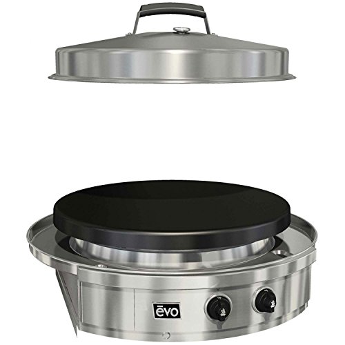 EVO Affinity 30G Series Built-in Grill (10-0055-NG), Seasoned Steel Cooktop, Natural Gas