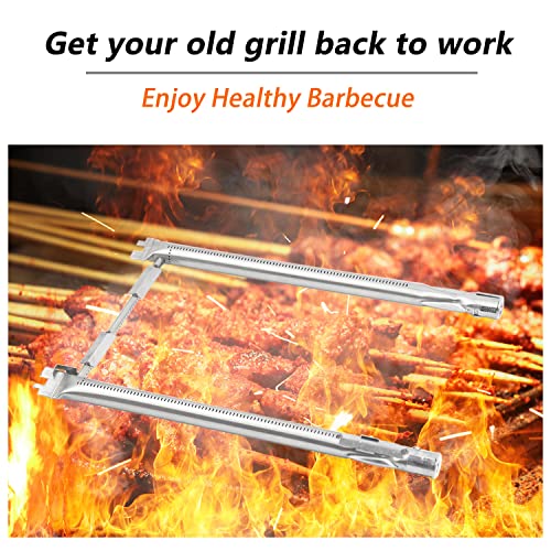 Derurizy Grill Replacement Part for Weber Spirit I & II 200 Series, Weber Spirit E-210, S-210, Spirit E-220, S-220, 7635 Flavorizer Bars and 69785 Grill Burner, Stainless Steel Rpair Kit Set