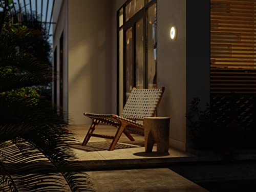 Good Earth Lighting LED Indoor/Outdoor Rechargeable Bluetooth Speaker Light - White, IP65, 4000K, 150 Lumens, Light Timer, USB Charging Cord Included, 30,000 Hour Rated Lamp Life
