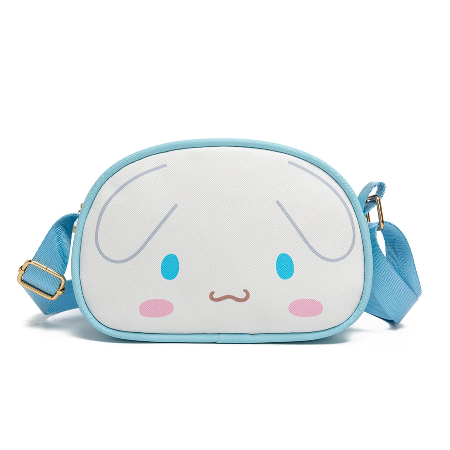 Cute Anime Kitty Wallet Kitty Cat Purse Crossbody Shoulder Bag Coin Pouch for Women Girls (Crossbody, Cinnam)