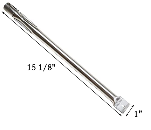 Htanch PN1631(5-Pack) A1631(5-Pack) 15 1/16" Heat Plate and Burner Replacement Kit for Kenmore Sears P01705009E, P01708034E, P02008010A, P02008029A, Grill Chef PAT502, PAT-502