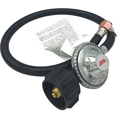 Gauge Master Premium 2 Foot Universal QCC1 Low Pressure LP Propane Regulator - BBQ Grill Replacement Hose fits Most LP Gas Grills, Heaters and Fire Pit Table - 3/8" Female Flare Nut (2 Feet)