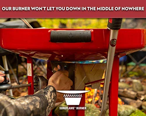 Original FIREDISC 24" Short Outdoor Portable Propane Cooker | Red