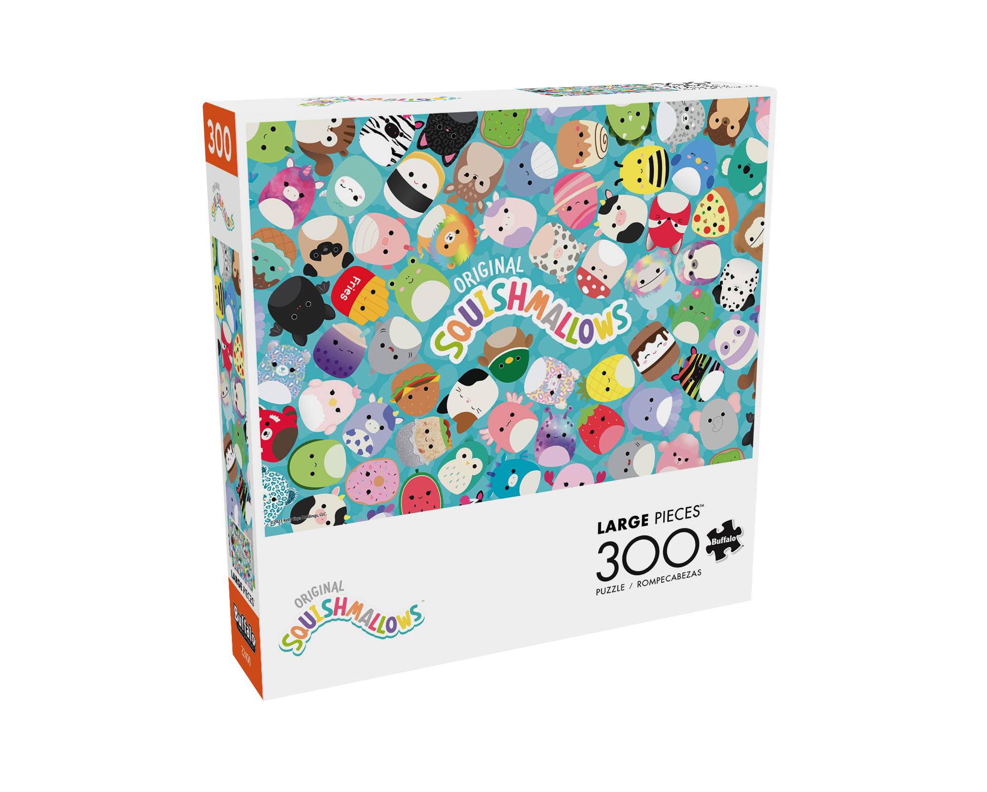 Buffalo Games - Squish Mallow - Squishmallow Friends - 300 Piece Jigsaw Puzzle for Adults Challenging Puzzle Perfect for Game Nights - Finished Size is 21.25 x 15.00