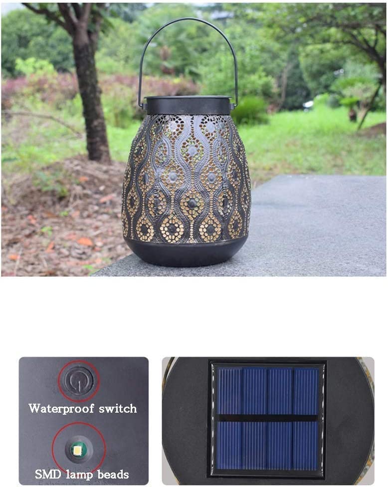 Solar-Powered Pathway Solar Garden Lights Solar Lantern Lights for Hanging Outdoor Ornaments Gift Outdoor Decoration Table Lantern Solar Silver Light Waterproof Solar Lamp Decorative Solar Powered Lan