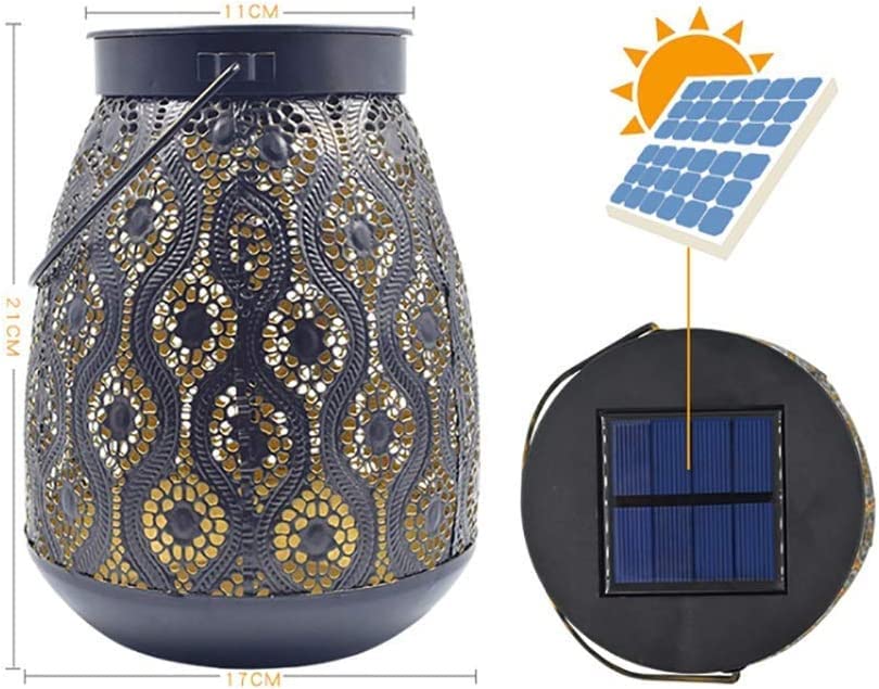 Solar-Powered Pathway Solar Garden Lights Solar Lantern Lights for Hanging Outdoor Ornaments Gift Outdoor Decoration Table Lantern Solar Silver Light Waterproof Solar Lamp Decorative Solar Powered Lan