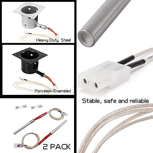 2-Pack 120V 200W Ignited Rod Replacements for Treager Pit Boss Pellets Grill/Smoker Parts