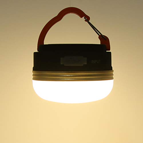 BORDSTRACT Camping Light, Waterproof LED Light High Brightness Hanging Lamp with Magnetic Base, 3 Modes USB Rechargeable Tent Light for Emergency Hiking Fishing