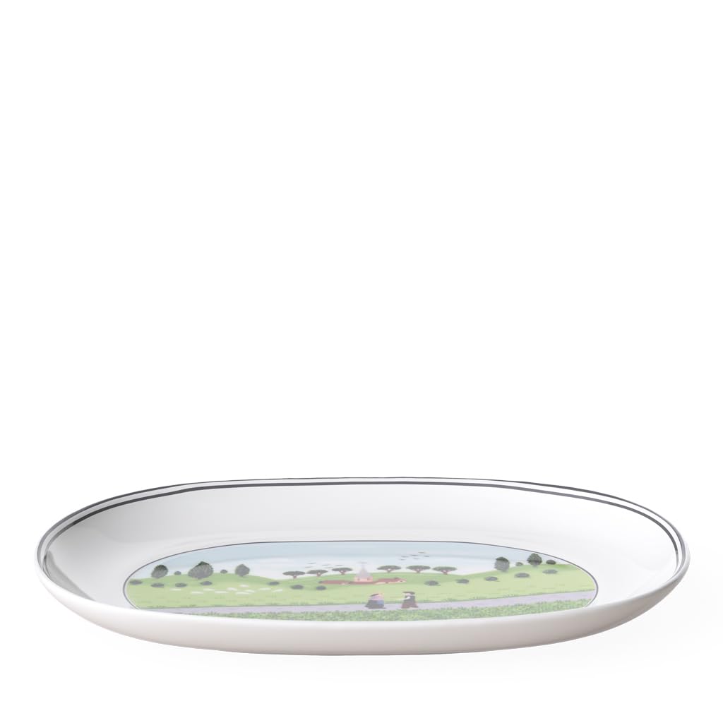 Villeroy & Boch Design Naif Pickle Dish, 7.75 in, White/Colorful