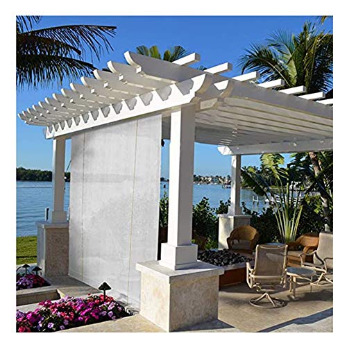 LJIANW Sun Shade Sail, Exterior Roller Shades Balcony Cover Privacy Shield HDPE Screen Anti-UV 90% Block Sunlight for Summer and Winter, 45Sizes (Color : Gray, Size : 100x160cm)