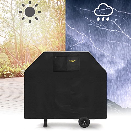 Felicite Home 58 Inch Grill Cover BBQ Grill Cover,Gas Grill Cover For Weber,Water Resistant,Black