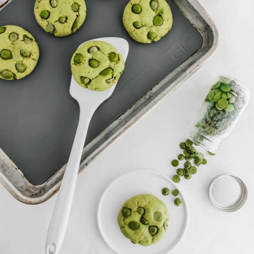 GIR: Get It Right Premium Silicone Spatula Turner - Non-Stick Heat Resistant Flip Spatula for Pancakes, Eggs, Cooking, Baking, and Mixing | Mini - 11 IN, Teal