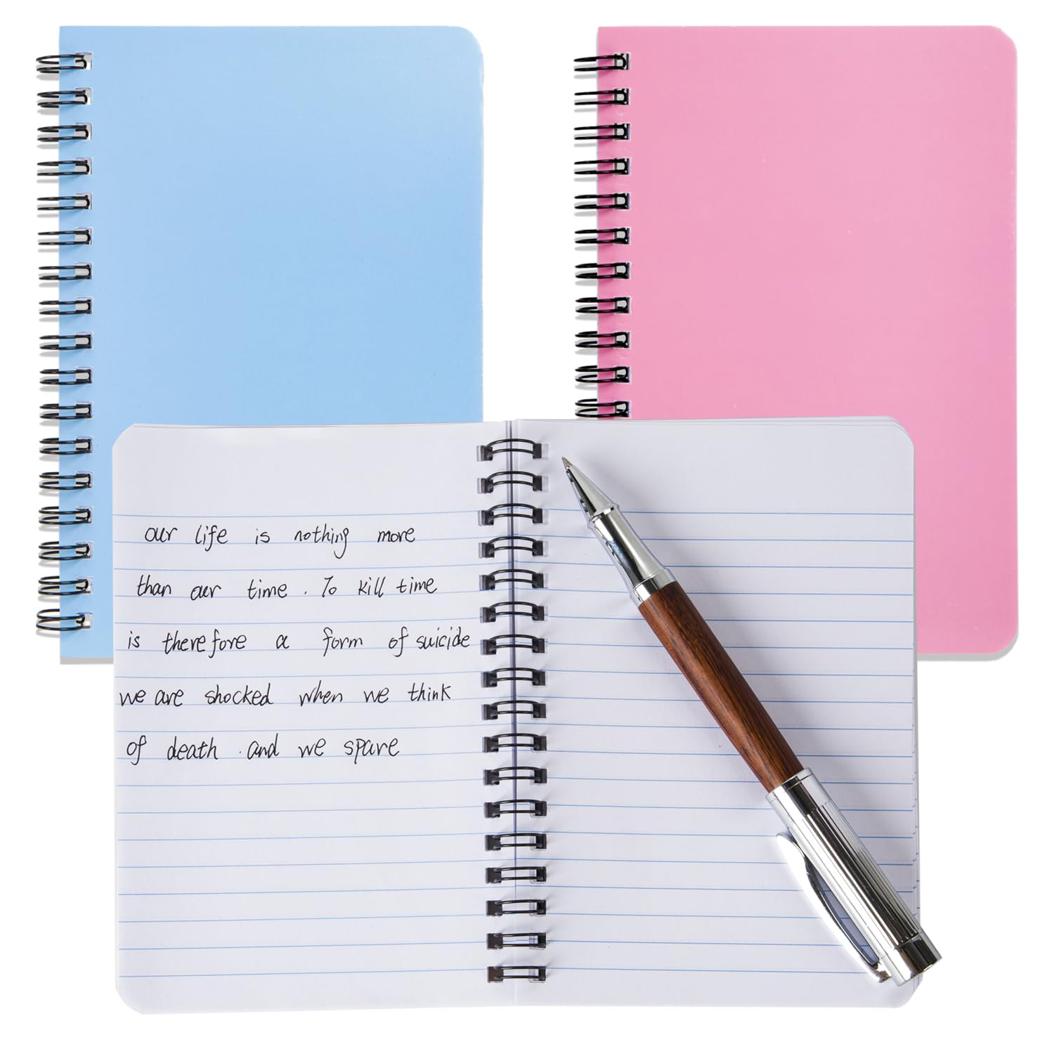 YiHenTiezz Spiral Notebook 4Pack Pocket Notebook 4.2"x 6.1" Pocket Notepad Small Notebook (4Pack Spiral Notebook-2)