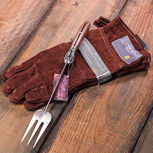 Man Crates Pit Master Barbecue Crate – The Ultimate BBQ Gift for Men – Includes Meat Claws, Barbecue Rub, Sauces, Leather Gloves & More – Ships in A Sealed Wooden Crate with A Laser-Etched Crowbar