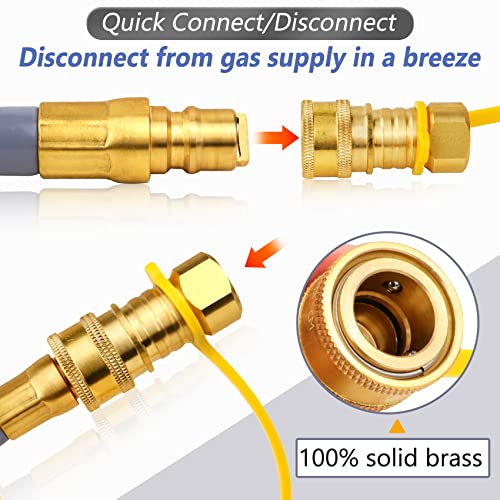 5019 Propane to Natural Gas Conversion Kit, 10β Hose and 3/8" Quick Connect Fitting, Compatible 28",36" Griddles, Tailgater, Rangetop Como hardware for Patio Heaters,Grills, Smaller Tabletop Units,etc