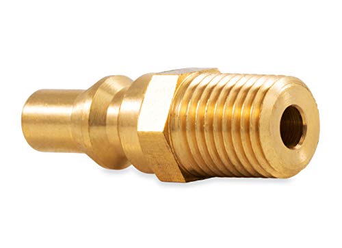 Camco Propane Quick-Connect Fitting- Allows You to Add a Convenient Connect/Disconnect Method to Your Low Pressure Appliances, 1/4" NPT x Full Flow Male Plug (59903)