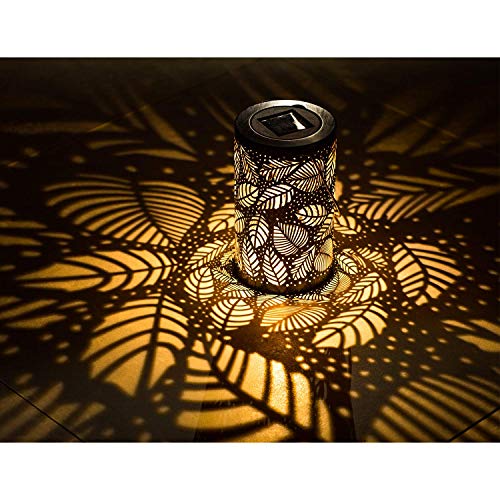TAKE ME Garden Solar Lights Decorative Candle Solar Lantern and Leaf Solar Lantern