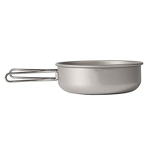 JAHH Camping Titanium Bowls 300ml-400ml with Titanium Folding Handles Folding Bowls Cookware Tableware Cutlery (Size : 300ml)
