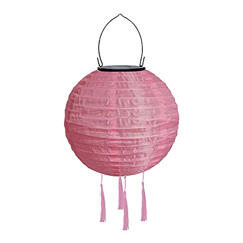 Solar Lanterns for Outdoor Use 10inch Waterproof Solar LED Garden Lanter- with Tassels,Outdoor Lanterns for Patio, Hanging, Decorative Garden Lights