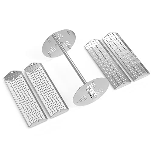 onlyfire 18 inch Round Tumble Rotisserie Basket Cooking Accessory,Stainless Steel BBQ Grill Rotisserie Rotating Trays Fits for 1/2" & 3/8" Hexagon,3/8" & 5/16" Square Spit Rods