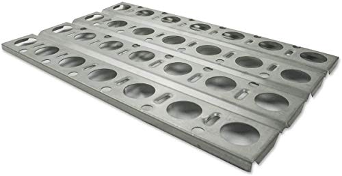 Votenli S9255A(1-Pack) S9256A(1-Pack) Stainless Steel Heat Plate and Ceramic Briquettes (54-Pack) Replacement for Dynasty DBQ30F