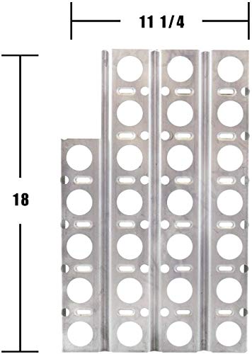 Votenli S9255A(1-Pack) S9256A(1-Pack) Stainless Steel Heat Plate and Ceramic Briquettes (54-Pack) Replacement for Dynasty DBQ30F