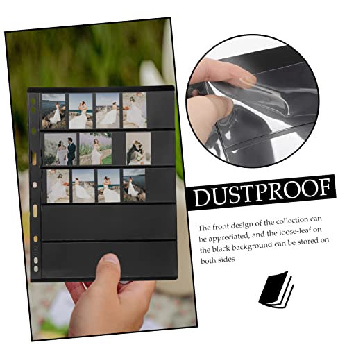 Ciieeo 30 Pcs Sheets Stamp Collection Inserts Stamps Postage Forever Postage Album Binder Sleeves Order Stamps Black Binders Stamp Loose-leaf Stamp Album The Pet A5 Standard Edition
