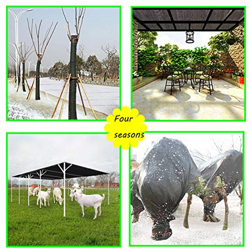 Black Shade Cloth Outdoor Roller Shade,Balcony Privacy Screen Cover, for Plant Cover, Greenhouse, Barn Or Kennel, Flowers, Plants