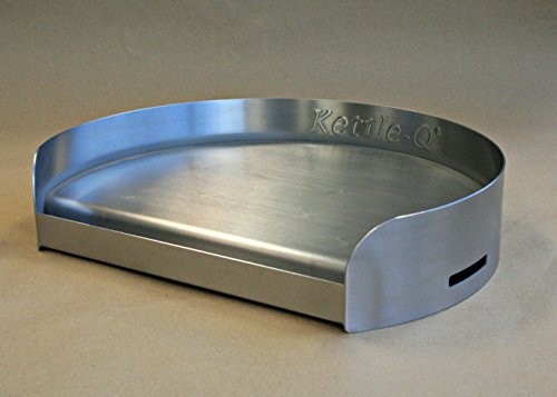 Little Griddle KQ-17-R Stainless Steel Outdoor BBQ Griddle, 17 x 14, For Charcoal Kettle and Kamado Grills, Fun to Use, Easy to Clean