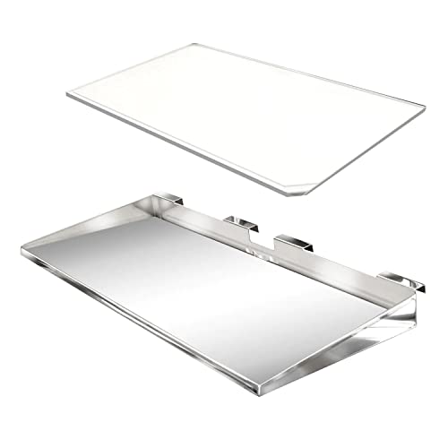 Magma Products A10-902 Stainless Steel Detachable Serving Shelf for Grill with Removable Plastic Cutting Board, Fits 9 x 18 Inch Cooking Grate Grills