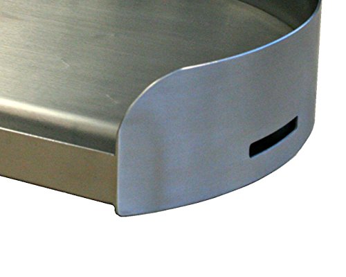 Little Griddle KQ-17-R Stainless Steel Outdoor BBQ Griddle, 17 x 14, For Charcoal Kettle and Kamado Grills, Fun to Use, Easy to Clean