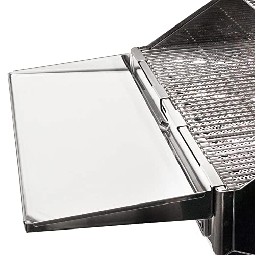 Magma Products A10-902 Stainless Steel Detachable Serving Shelf for Grill with Removable Plastic Cutting Board, Fits 9 x 18 Inch Cooking Grate Grills