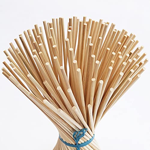 Gere Thick Candy Apple Sticks,120 Pack, 7 Inch 5mm,Caramel Apple Sticks, Bamboo Skewers for Corn Dog, Corn Cob, Kabob, Lollipop, Grill, Semi Point Food Caramel 120 pcs