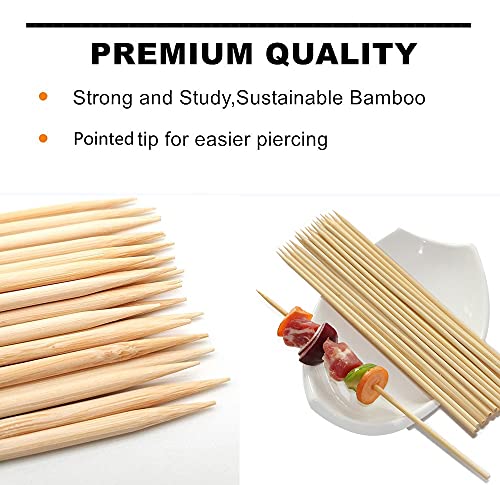 Gere Thick Candy Apple Sticks,120 Pack, 7 Inch 5mm,Caramel Apple Sticks, Bamboo Skewers for Corn Dog, Corn Cob, Kabob, Lollipop, Grill, Semi Point Food Caramel 120 pcs