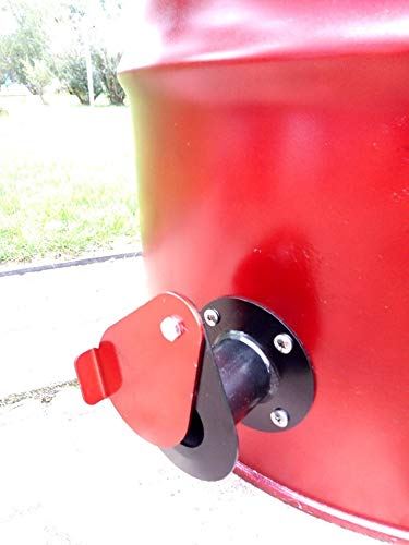 LavaLock BBQ Smoker Supply Uds Ugly Drum Parts Intake Teardrop Vent Damper 1-1/2 Flange for 55 Gallon Drum