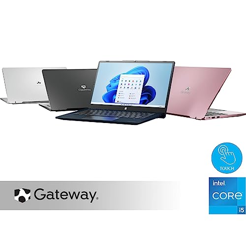 Gateway Ultra Slim Notebook, 14.1" FHD Touchscreen Display, Intel Core i5-1235U Up to 4.40 GHz, 8GB RAM, 1TB SSD, Fingerprint Scanner, Tuned by THX Audio, 2MP Camera, USB-C, HDMI, Win 11 Pro, Blue