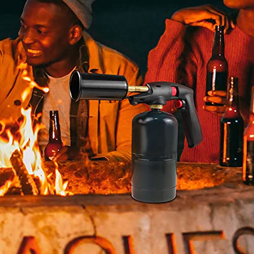 Upgraded Propane Grill Torch, MAPP Cooking Torch, MAP-Pro BBQ Tool with Flame Adjustment Switch, Ideal for Steak Grill Torch, Charcoal Starter and Bonfire Igniter,(Butane/Propane Tank Not Included)