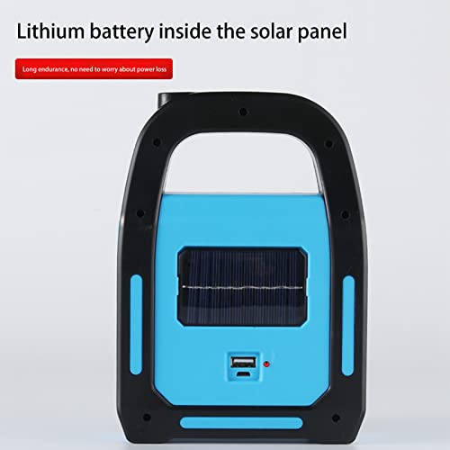 Xecvkr 2022 New Portable Lamp, Solar Energy, USB, Emergency Charging, Outdoor Rain Proof Camping Strong Light, for Car Repairing Emergency Outdoor