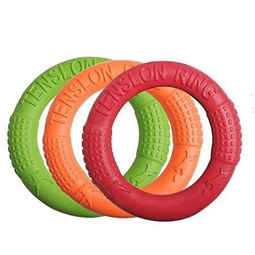 Threaded Pear Ring Toy for Small and Large Dogs - Dog Toys for Aggressive Chewers - Best Dog Toys - Tough Dog Toys for All Breeds - Green